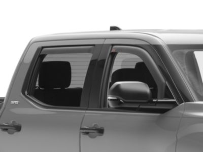 EGR Tundra In-Channel Window Visors; Front and Rear; Matte Black 575405 ...